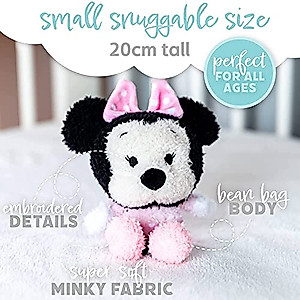 KIDS PREFERRED Disney Cuteeze Minnie Mouse Stuffed Animal Plush Toy - for Babies and Toddlers, Multicolor, 6 inches