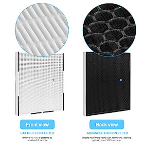 FMDZFL 510/450 Replacement Filter Compatible with Whirlpool Whispure 8171434K/1183054K, for AP450, AP510, AP51030K, WP500P, WP500, AP45030K, WP1000 Purifier, 1 HEPA Filter + 5 Carbon Pre-Filters