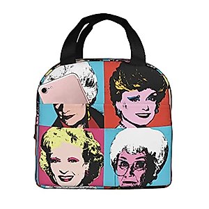 Insulated Lunch Bags Lunch Tote for Women Reusable Lunch Box for Girls (golden)