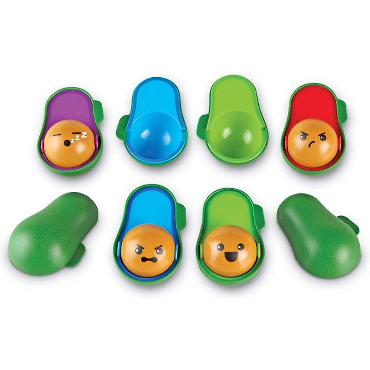 Learning Resources Learn-A-Lot Avocados - 9 Pieces, Ages 18+ months Toddler Social Emotional Learning Toys, Develops Fine Motor Skills, Toddler Learning Toys