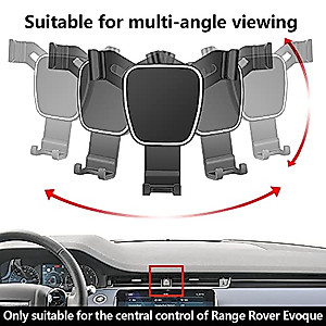 musttrue LUNQIN Car Phone Holder for 2020-2022 Land Rover Range Rover Evoque Auto Accessories Navigation Bracket Interior Decoration Mobile Cell Phone Mount