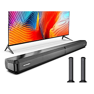 ULTIMEA 2.2ch Sound Bars for TV, 2-in-1 Separable TV Soundbar, 2 TV Speakers Sound Bar for Surround System, 32Inch PC Sound Bar Bluetooth 5.0/Optical/Aux/USB/HDMI Home Theater Soundbar, Wall Mountable