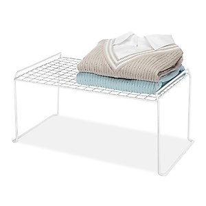 Whitmor Medium Stacking Helper Shelf White