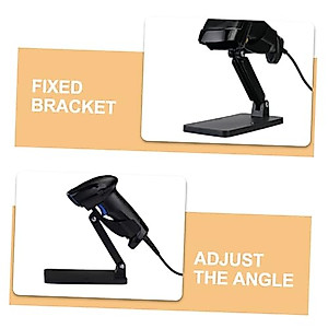 CAXUSD Scanning Device Holder Table Top Mic Stand Mic Holder for Desk Scanner Holders Scanner Stand for Desk Warehouse Scanner Holder Scanner Holder Mount Scanner Holder for Car Abs Black