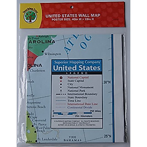 Teaching Tree United States Wall Map - 40" x 28"