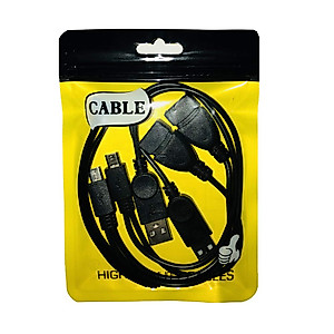 AuviPal 2-in-1 Micro USB to USB OTG Adapter (OTG Cable + TV's USB Power Cable) for Fire Stick, Playstation Classic and More - 2 Pack