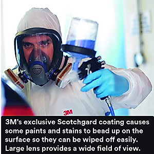 3M Ultimate FX Full Facepiece Reusable Respirator FF-402, Mold, Painting, Sanding, Chemicals, Gases, Dust, Medium
