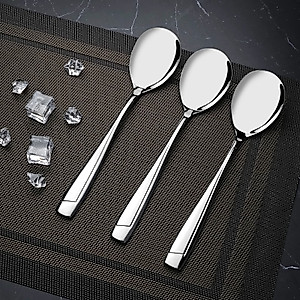 Xyskin 6-Piece Serving Spoon Set, Stainless Steel Large Tabletop Serving Spoon