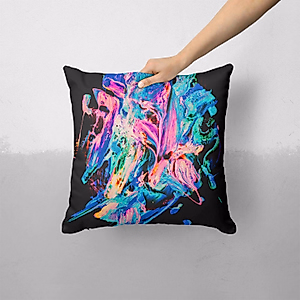 iiRov Liquid Abstract Paint V20 - Custom Decorative Home Decor Indoor or Outdoor Throw Pillow Cover Plus Cushion Set for Sofa, Bed or Couch (Pillow CASE Cover Plus Cushion)