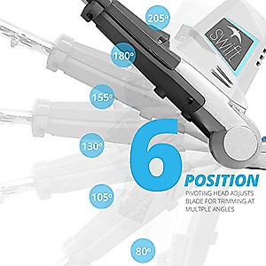 40V Cordless Pole Hedge Trimmer Long Reach 20" Cutting Length 6 Position Adjustable Head with Battery and Charger
