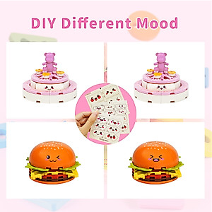 QMAN Educiro Party Favors Toy Assortment, Play Food Party Favors for Kids, Girls Birthday Building Blocks Themed Party Supplies, Gifts Mini Building Toys for Christmas Party Favors, Birthday Gift