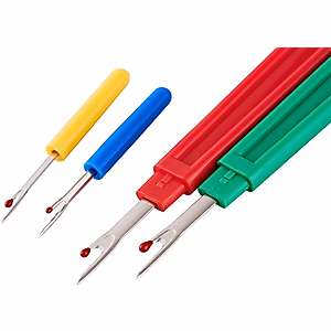 Sewing Seam Ripper Tool,High Quality Stitch Remover and Thread Cutter with 2Big+2Small Seam Rippers,1 Pack Thread Snips,1Pack 5”Scissor