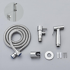 FANCUF Portable Bidet Sprayer Toilet Bidet Faucet Bathroom Shattaf Valve Set Hygienic Shower Faucet, lingsad-0236