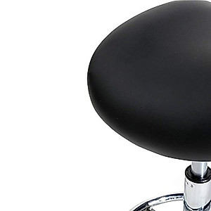 FRITHJILL Bar Stool,Rolling Hydraulic Ergonomic Saddle Seat Salon Barber Chair Saddle Stool Pedicure/Manicure Nail Technician Massage Stool | Black