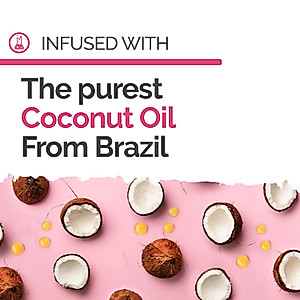 Novex Coconut Oil Leave in Conditioner, Smooth and Sily Hair, White, 10.5 Oz Bottle