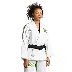 Sanabul Essential BJJ Gi for Women Brazilian Jiu Jitsu Gi for Women Lightweight Preshrunk Fabric - White, W4