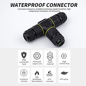 CMX Junction box outdoor waterproof cable connector,M20T,IP68,used for maintenance and power expansion. Suitable for 4-core cables(5mm-12mm)