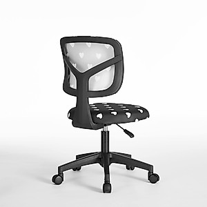 Urban Lifestyle Black and White Hearts Swivel Office Chair