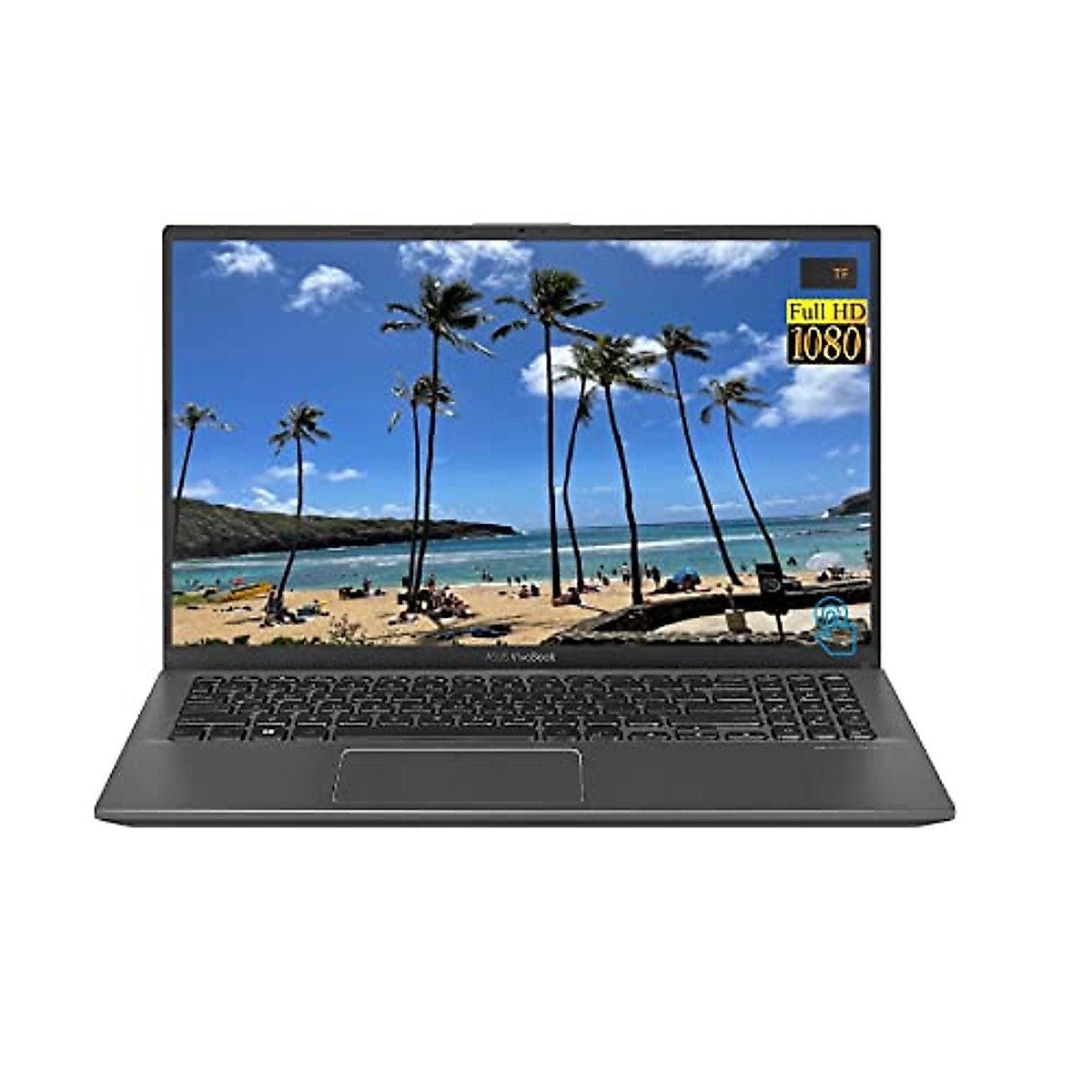 ASUS Newest High-Performance VivoBook Slim Laptop: 15.6" FHD IPS Touch Display, 4-Core Intel i7-1065G7, 8GB RAM, 1TB SSD, UHD Graphics, Webcam, HDMI, WiFi, USB-C, Backlit-KYB, Win10S, TF