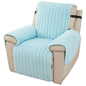 N/A Recliner Chair Protector, Stretch Armchair Couch Arm Rest Cover, Thicken Soft Warm Plush Armchair Slipcover, for Recliner, Chair, Sofa,F