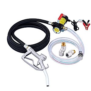 Orion Motor Tech Diesel Transfer Pump with 2pcs 1" NPT Fuel Transfer Swivels