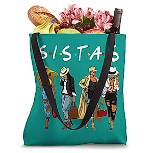 Proud Black Sistas Queen Melanin Afro African American Women Tote Bag