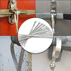 QZATTCAEN 100pc Metal Truck Seals Metal Trailer Seals Security Seals Tamper Evident Seal Metal Container Seal Steel Seals Shipping Seals Numbered Sequentially