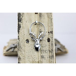 Troika Platzhirsch Deer Head Keyring, Silver, 5 Centimeters (KR1319CH)