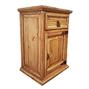 Rustics For Less Right Traditional Nightstand, Short, Medium