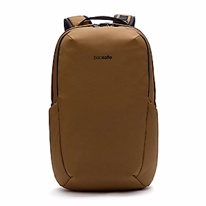Pacsafe Vibe 25 Liter Travel Anti Theft Pack - Fits 13 inch Laptop, Tan