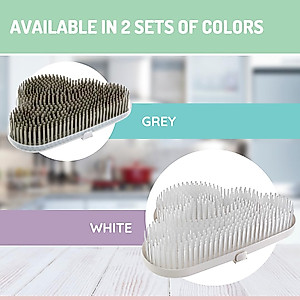 melii Countertop Baby Bottle Drying Rack and Drainboard, BPA Free (Grey)