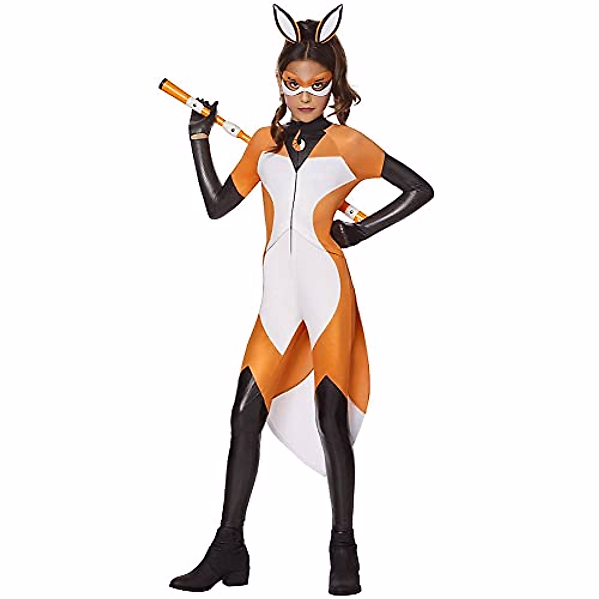 Spirit Halloween Miraculous Ladybug Character Costume Dress Up Cat Noir Regina Queen Bee Cosmo Bug (Rena Rouge, Large)