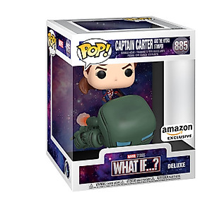 Funko Pop! Deluxe Marvel: Year of The Shield - Captain Carter Riding Hydra Stomper, Amazon Exclusive