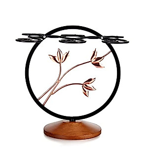 YFQHDD Wine Glass Rack,Cherry Blossoms Countertop Wine Glass Holder, Elegant Freestanding Tabletop Stemware Storage Rack/Wine Glass