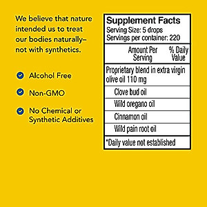 North American Herb & Spice OregaDENT Topical Oil - 1 fl. oz. - Healthy Teeth and Gums Support - Oral Health - Freshens Breath - Oregano, Clove and Cinnamon Oil - Non-GMO - 220 Total Servings