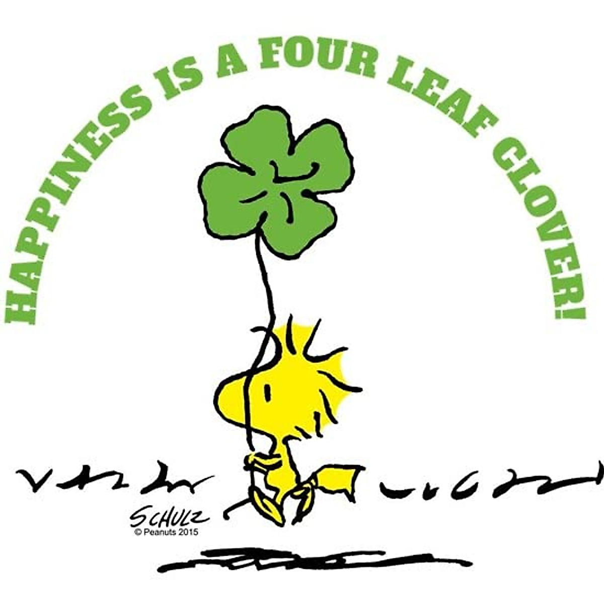 CafePress Happiness Is A Four Leaf Clover Mugs Ceramic Coffee Mug, Tea Cup 11 oz