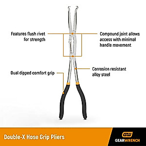 GEARWRENCH 3PC Double-X Hose Grip Pliers Set