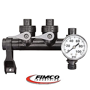 FIMCO 5302318 15 Gallon ATV Sprayer; UV Resistant Polymer Tank, 2.4 GPM High Flo Pump, Steel 2 Nozzle Spraying Boom, Teejet Tips & Lever Grip Handgun