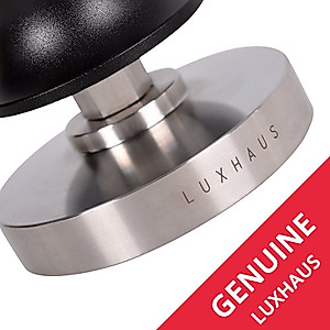 LuxHaus Espresso Tamper - 58mm Calibrated Coffee Tamper for Espresso Machine with Spring Loaded 100% Flat Stainless Steel Base