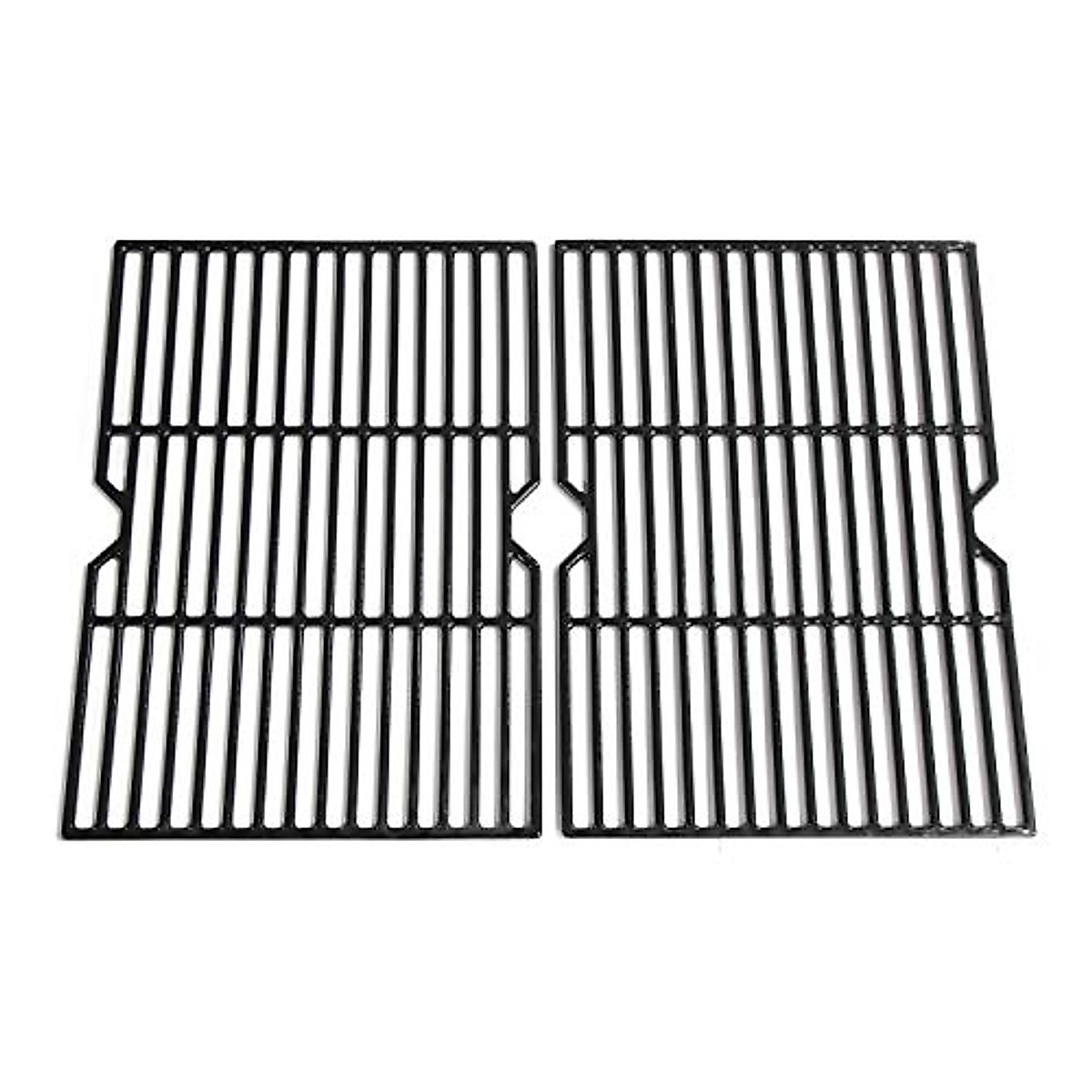 Hongso 18 1/4 Inch Porcelain Coated Cast Iron Grill Grate Cooking Grid Replacement for Charbroil 463268008, 80005665, CG-65P-CI, Thermos, Uniflame, Master Forge Gas Grill, g515-00b5-w1, PCF652