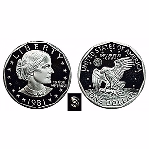 1981 S Susan B. Anthony Type 1 Proof Dollar Dollar Perfect Uncirculated US Mint