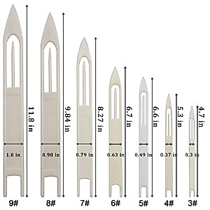 Fishing Netting Needle Shuttles Net Repair Needle Kit - 7/21pcs Cast Net Needles Fishing Net Sewing Needles Size 3 4 5 6 7 8 9