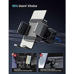 Lamicall Car Vent Phone Mount Phone Holder for Car Air Vent Clip in Vehicle [Big Phone & Thick Cases Friendly] Hands Free Cell Phone Automobile Clamp Cradles, Fit for All iPhone Samsung Phones