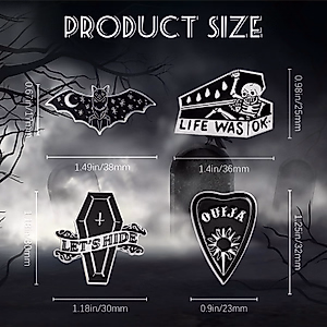 7 Packs Cute Enamel Pins Brooch for Collor Handbag Cap Knapsack Jeans Accessories Collection (Let's Hide)