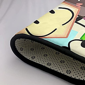 Bfdi Battle for Dream Anime Rug Soft Flannel Carpet 3D Non-Slip Area Rug Art Floor Mat Doormats Decorative Rugs for Bedroom Living Room 36"X24"