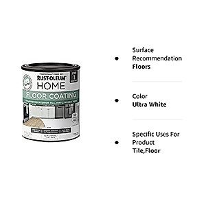 Rust-Oleum Home Floor Coating Ultra White Tint Base Base Coat Quart