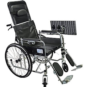 Wheelchair Lap Tray Table Accessories with Cup Holder, Medical Portable Universal Wheelchair Trays Desk for Manual Powered or Electric Wheelchairs