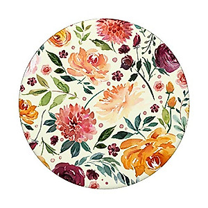 Watercolor Flower Garden Botanical Art PopSockets PopGrip: Swappable Grip for Phones & Tablets