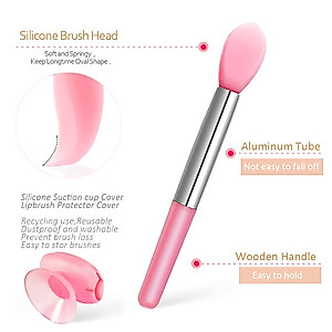 Silicone Lip Brushes 10pcs Makeup Lipstick Brush Wands Applicator Cosmetic Wands Fit Lip Mask Oil