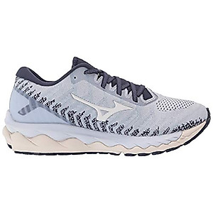 Mizuno womens Wave Sky 4 Waveknit Running Shoe, Arctic Ice, 8 US